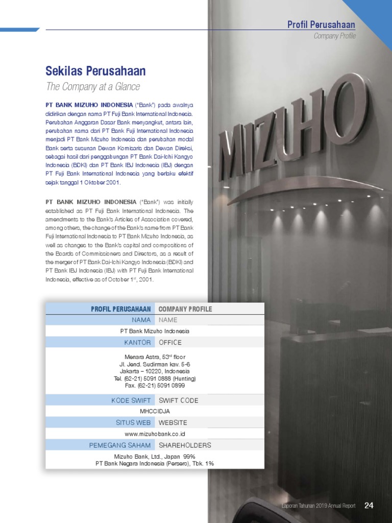 A Profile of PT Bank Mizuho Indonesia: Tracing the History and Operations of this Leading ...