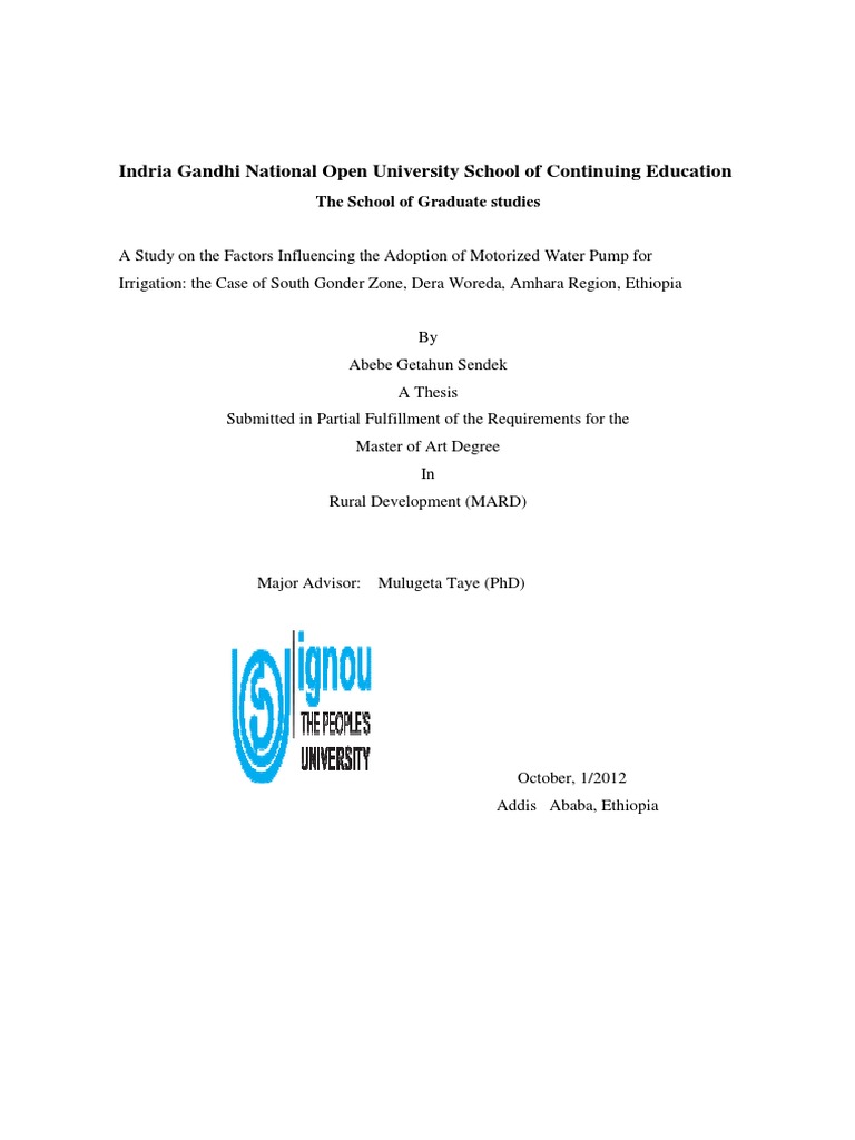 Abebe Getahun | PDF | Agriculture | Irrigation