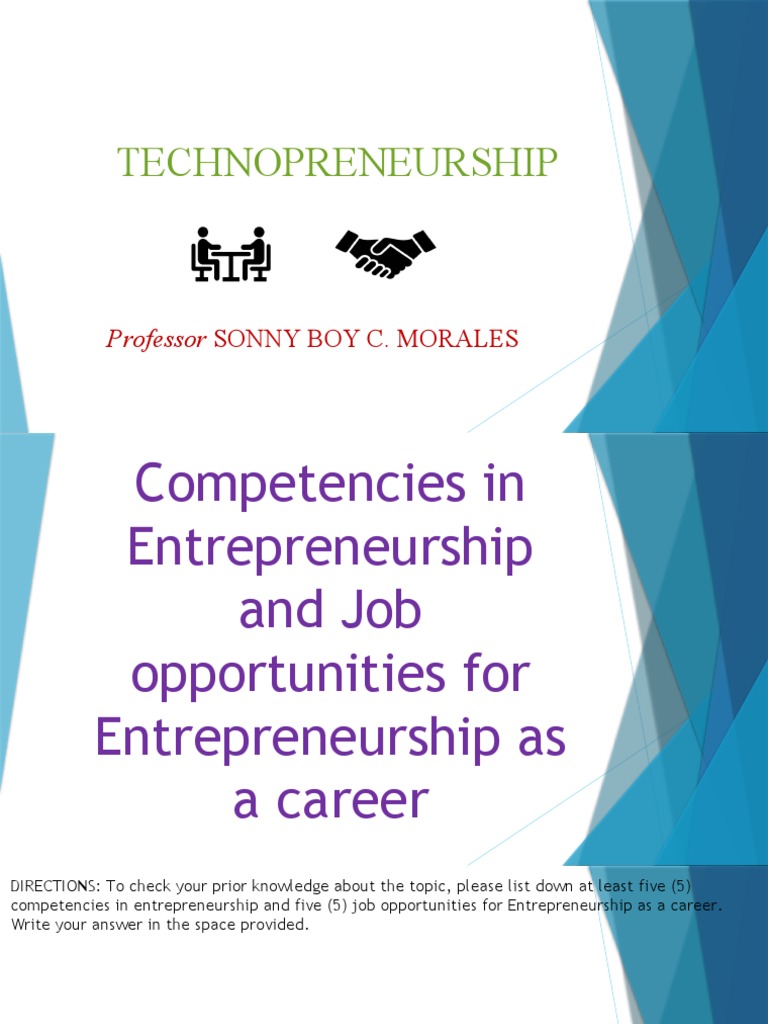 Entrep Lesson 2 | PDF | Entrepreneurship | Business