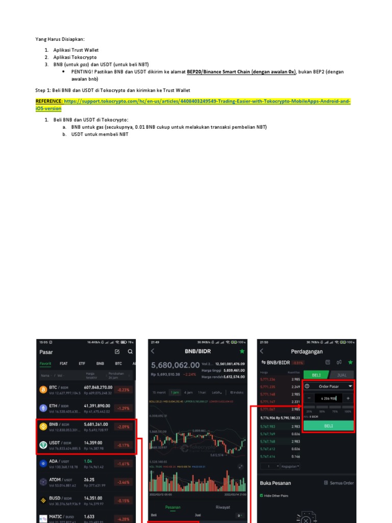 Outline How To Buy NBT Updated With iOS Indo | PDF