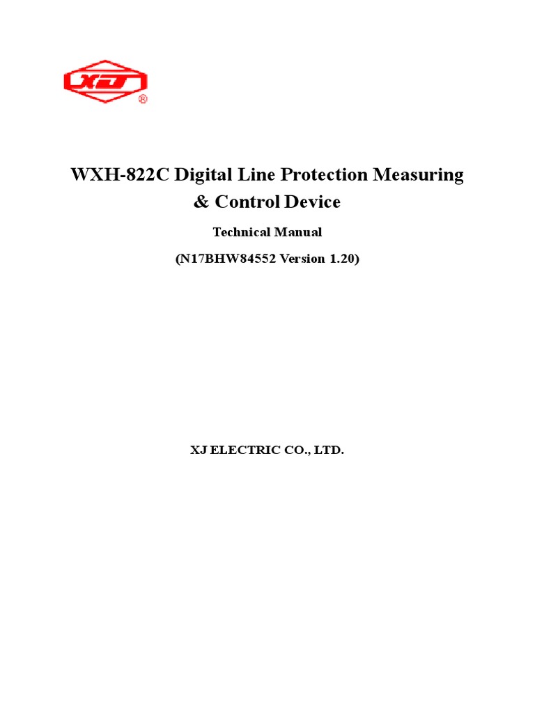 WXH-822C Device Technical Manual | PDF | Insulator (Electricity ...