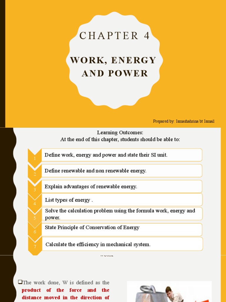 Chapter 4 Work Energy and Power (Lecturer Only) | PDF | Potential ...