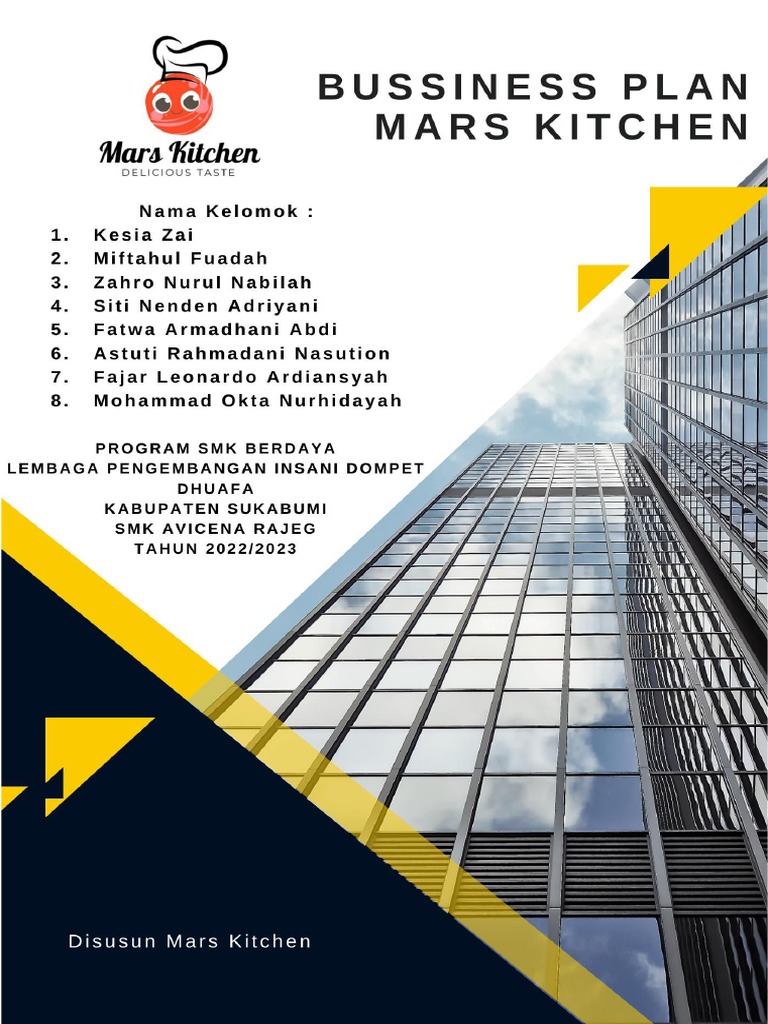 Rencana Bisnis Mars Kitchen | PDF