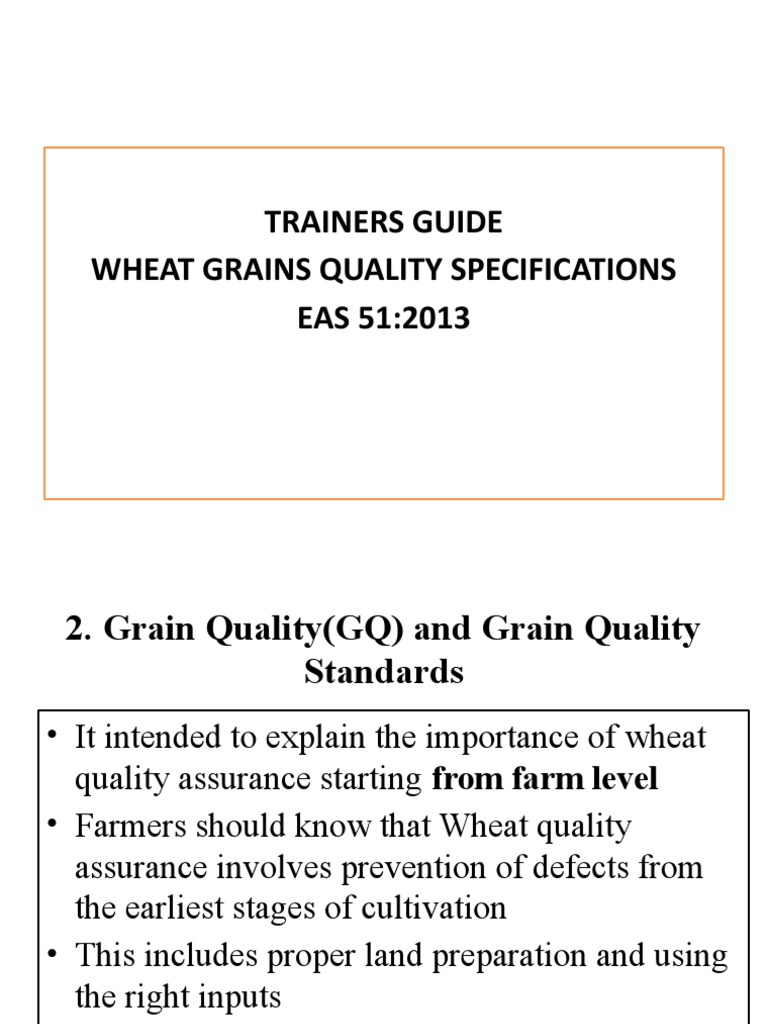 Wheat QC Training Guideline | PDF | Wheat | Seed