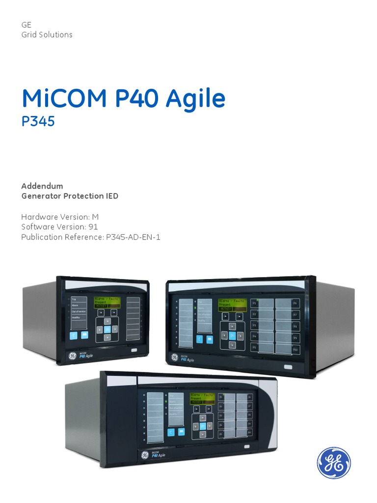 Micom P40 Agile: Ge Grid Solutions | PDF | Computing | Electrical Engineering