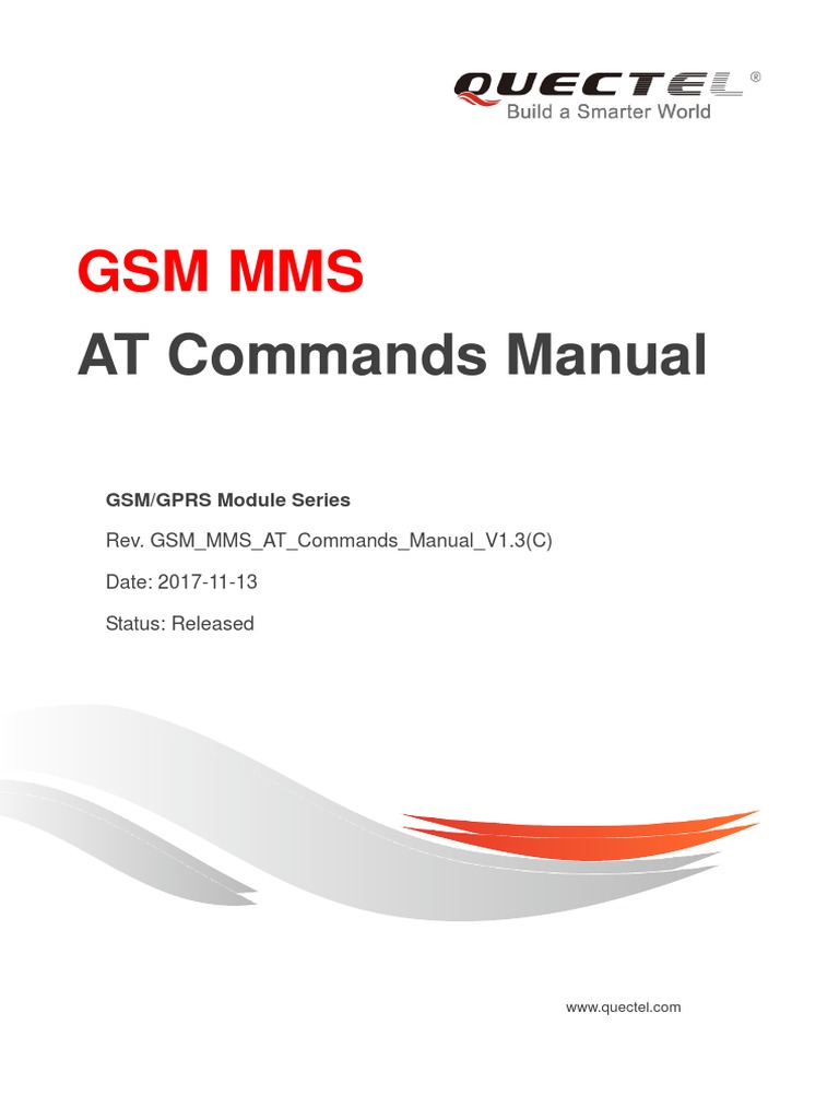 Quectel GSM MMS AT Commands Manual V1.3 | PDF | General Packet Radio Service | Parameter ...