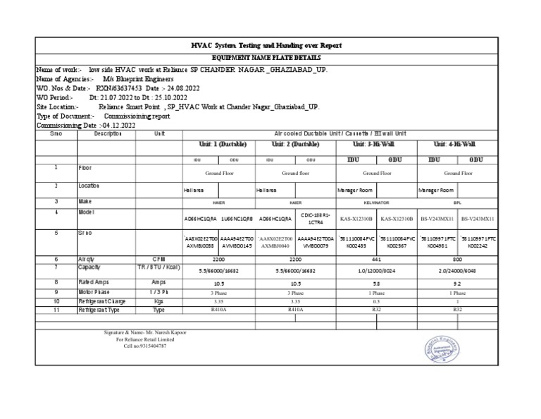 Commissioning Sheet 1 | Download Free PDF | Thermodynamics | Civil ...
