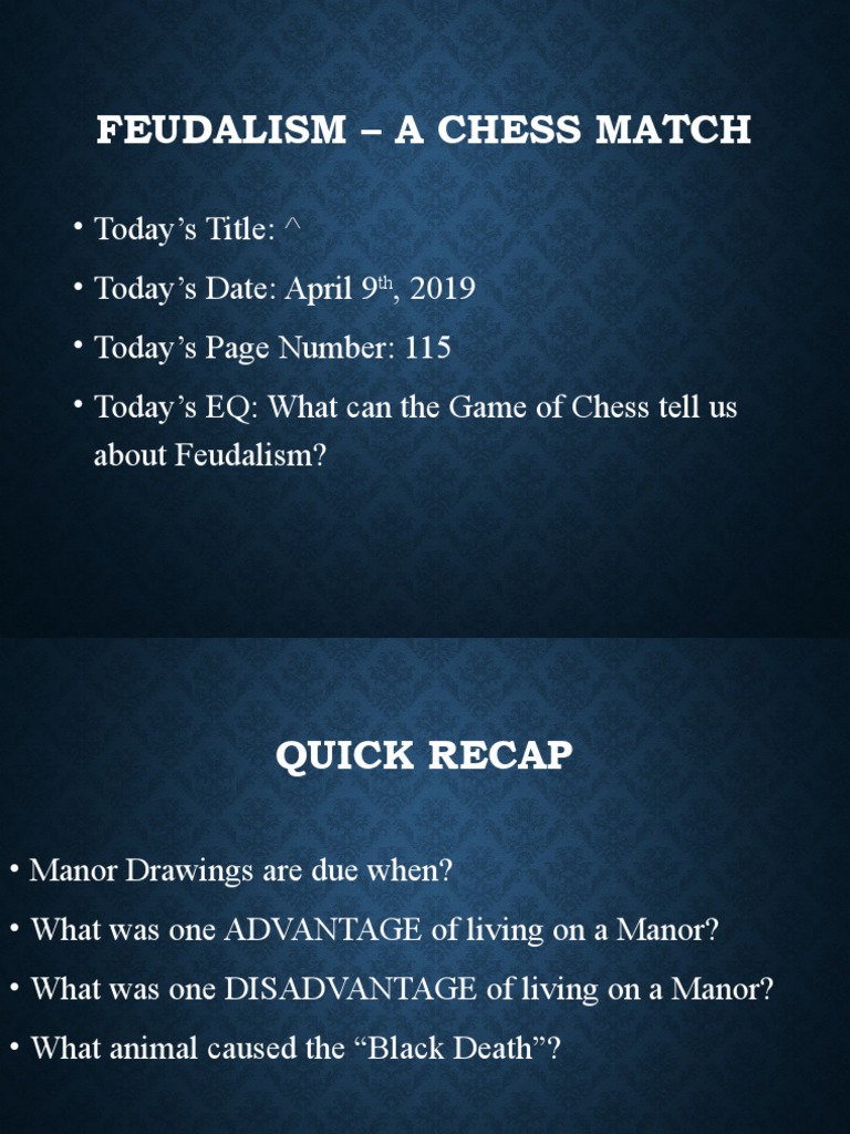 Middle Ages Chess PowerPoint | PDF | Serfdom | Knight