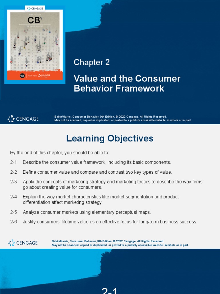 Value and The Consumer Behavior Framework | PDF | Consumer Behaviour | Marketing