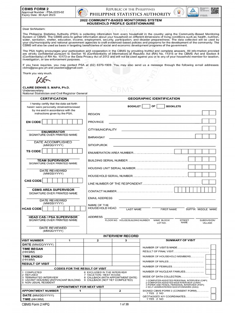 2 2022 CBMS Form 2 HPQ Ao 0613 845pm Rev CRD Signed 4 | PDF | Social ...