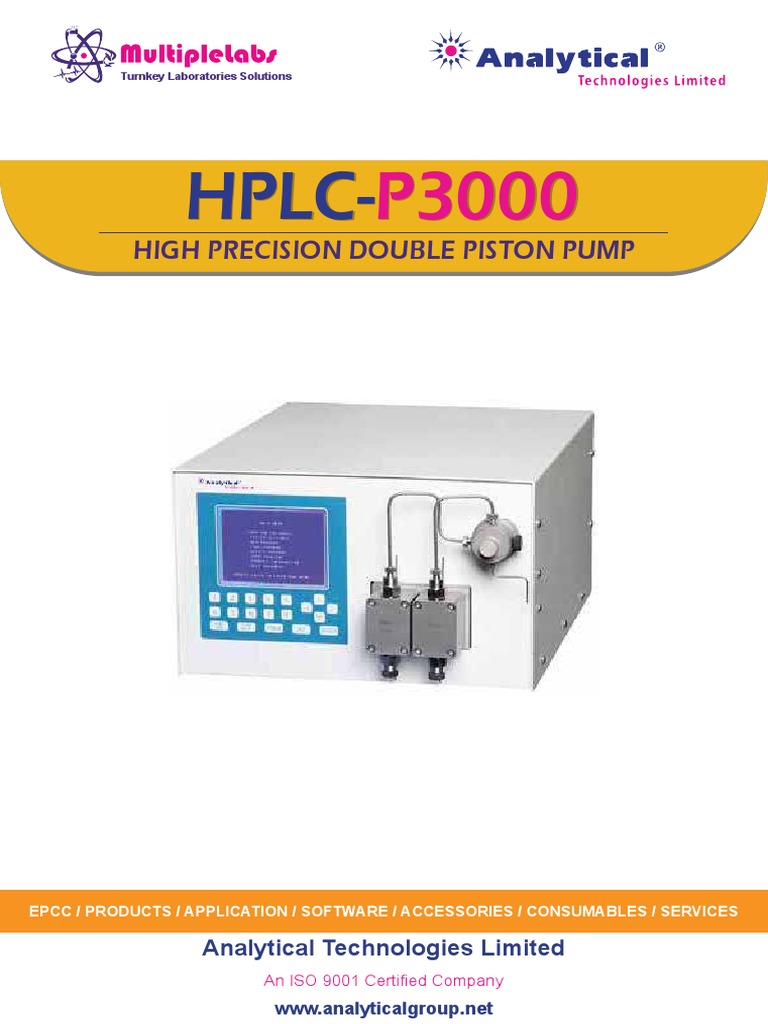 High Precision Double Piston Pump (p3000) | PDF | High Performance ...
