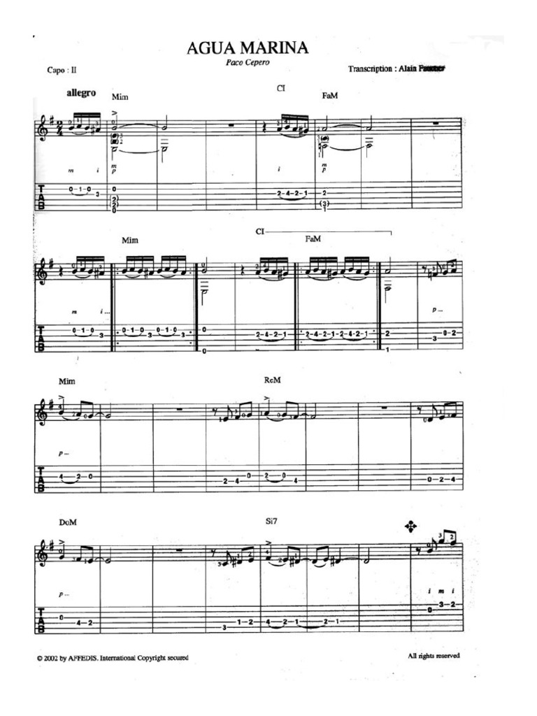 Agua Marina Paco Cepero | PDF