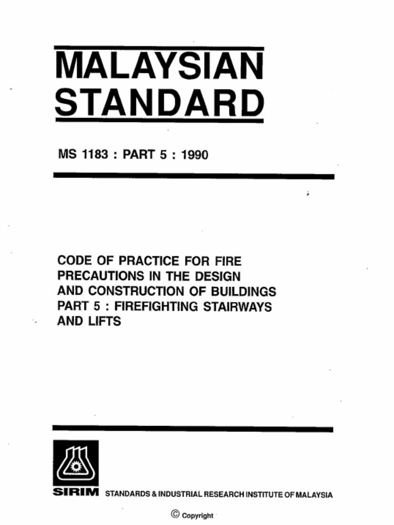 MS 1183-fire stairways and lift | PDF