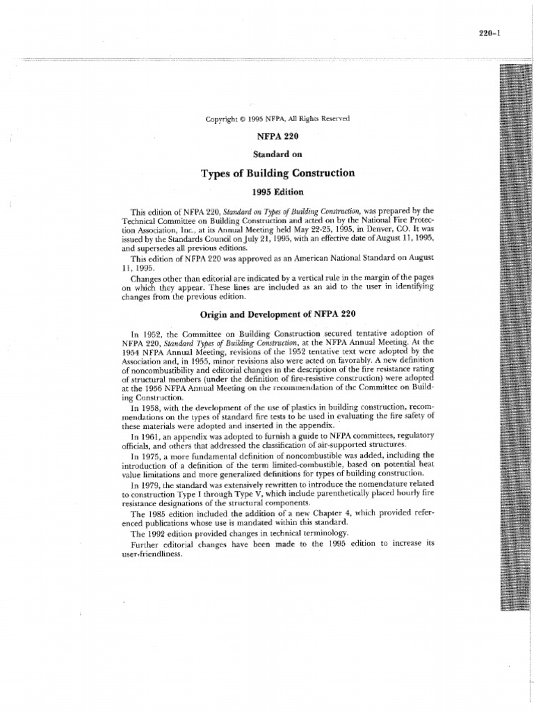 Nfpa 220 | PDF