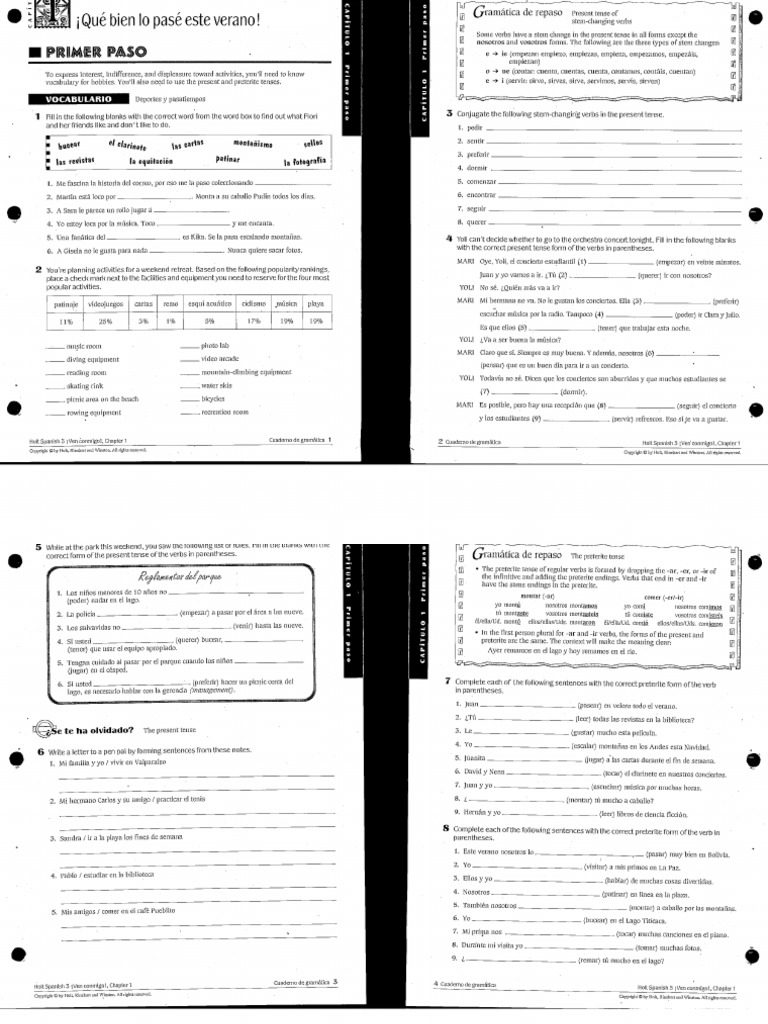 Ven Conmigo 3 Workbook | PDF