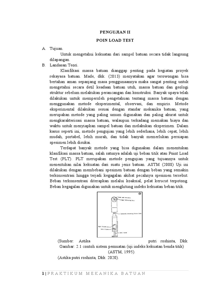 Poin Load Test | PDF