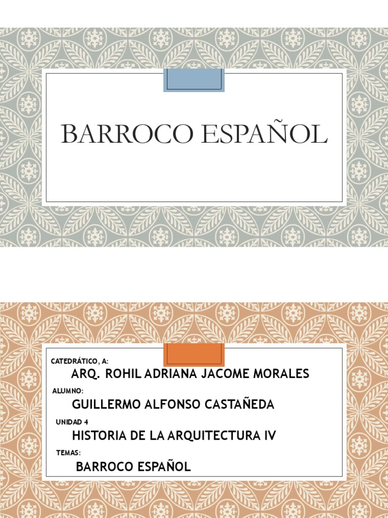 Barroco Español Examen | PDF | Barroco