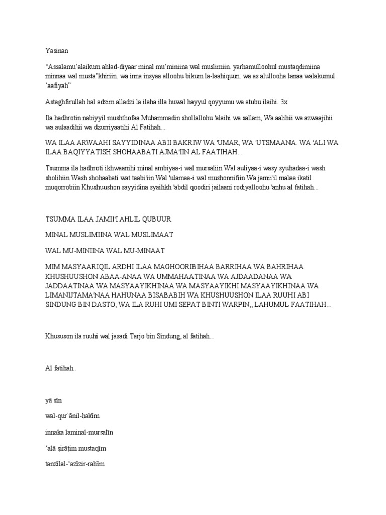 Yasinan | PDF