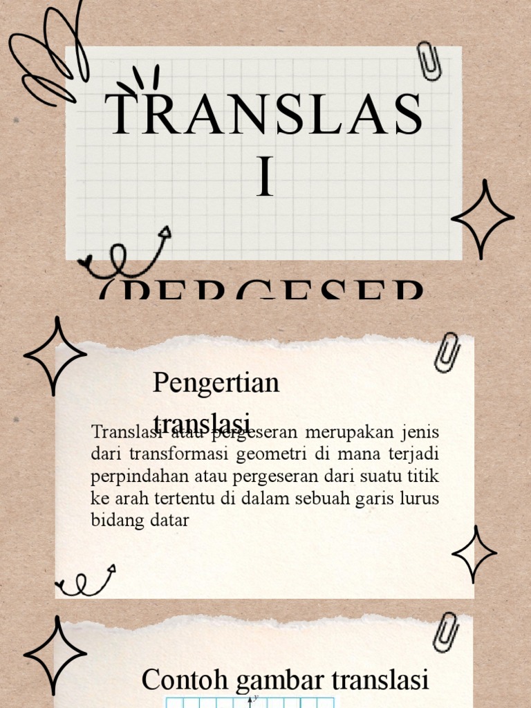 Translasi (Pergeseran) | PDF