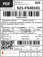 Air Waybill.J&T Express - 1 | PDF