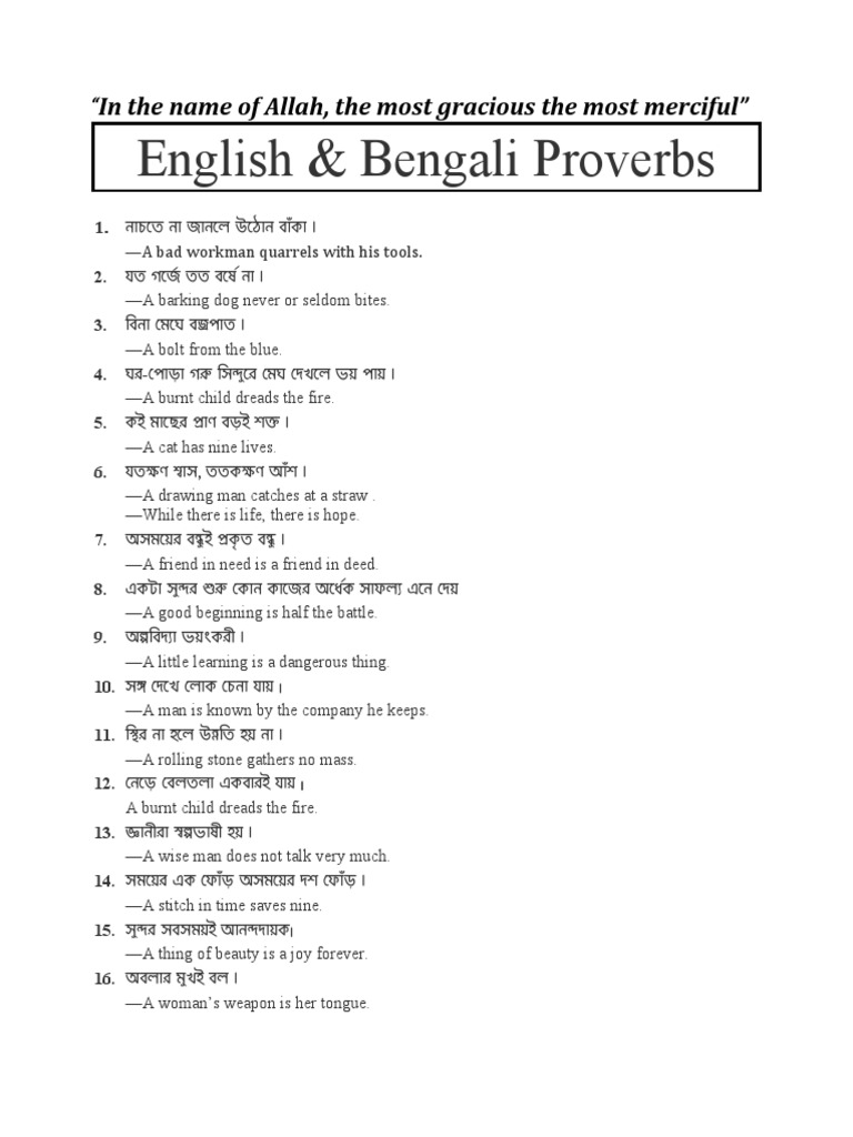 English Proverb | PDF