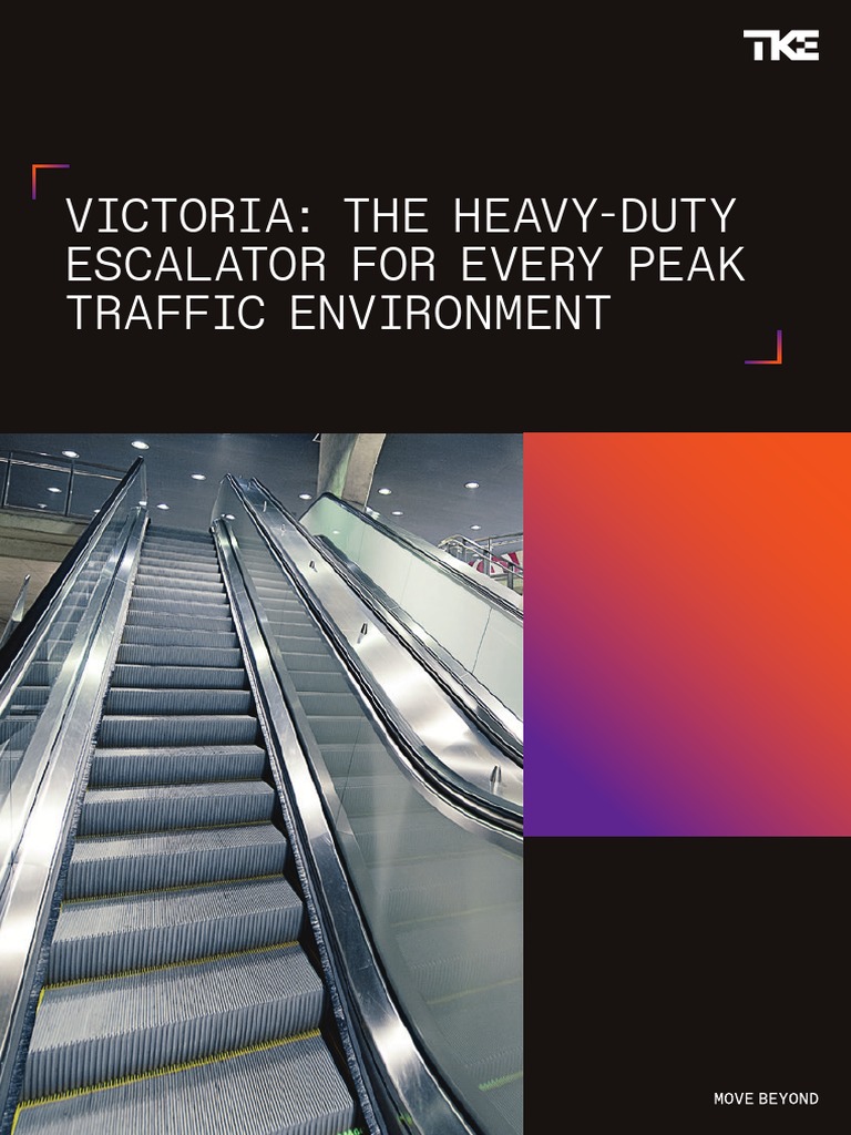 Victoria Escalator Brochure en | PDF | Escalator | Reliability Engineering