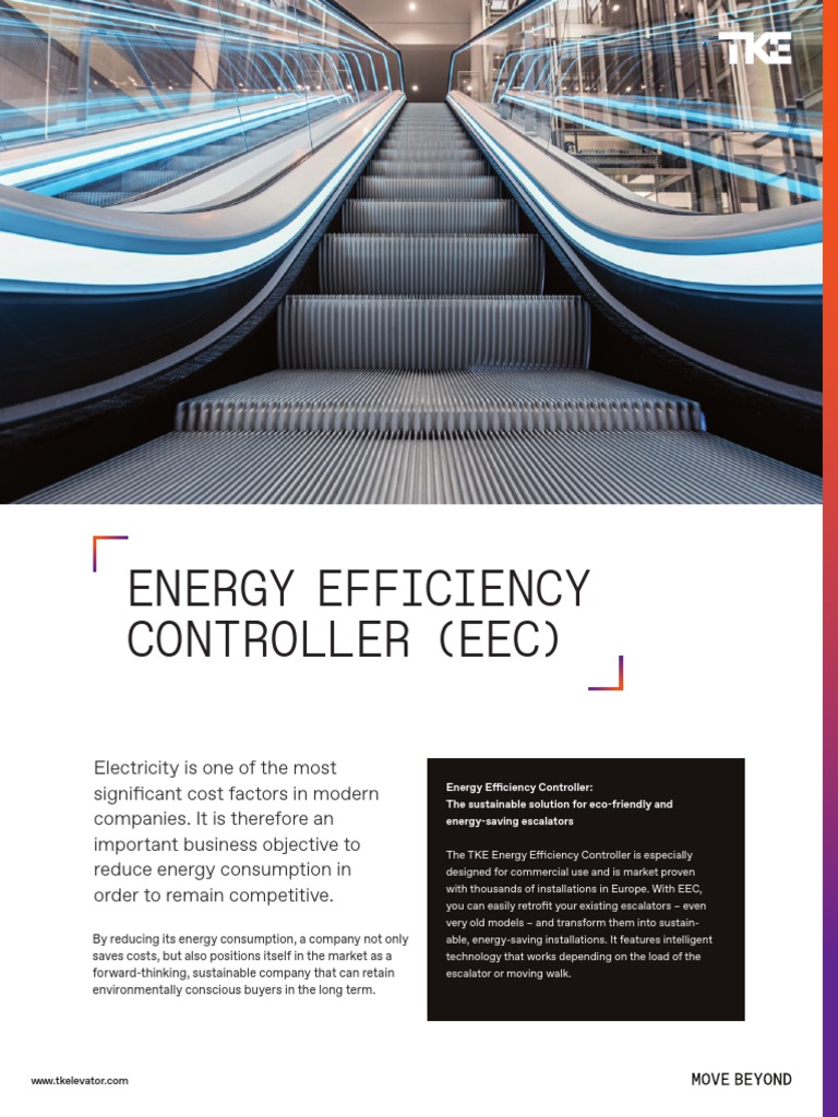 Energy Efficiency Controller Escalator Factsheet Ea en | PDF ...