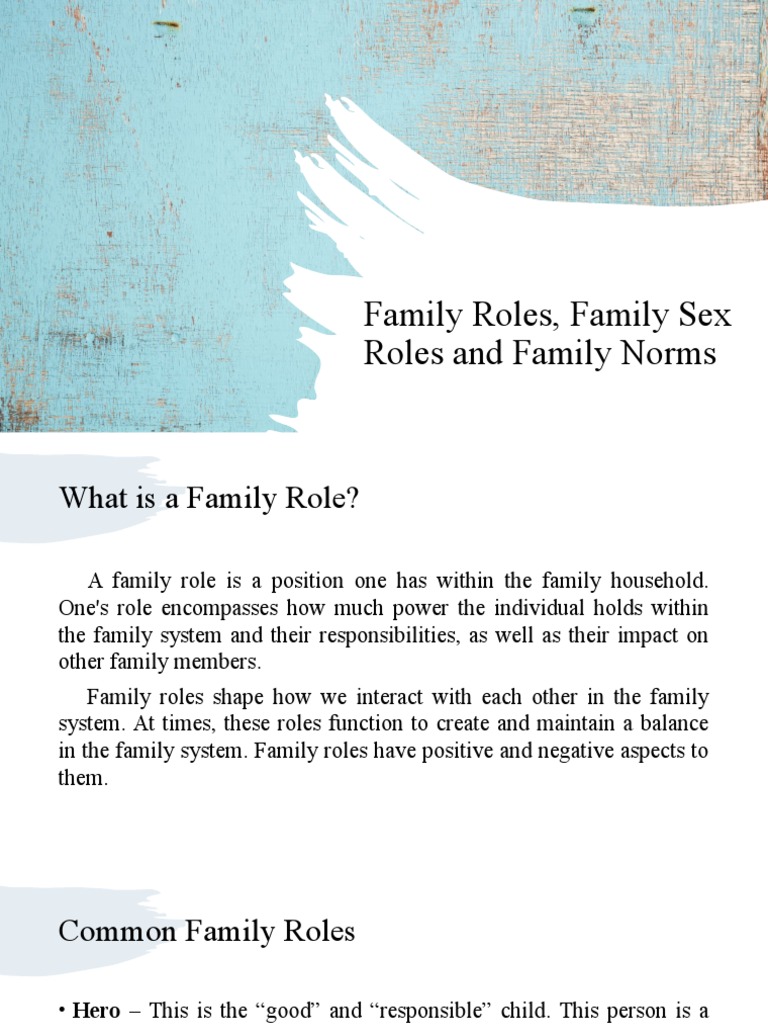 Family Roles | PDF