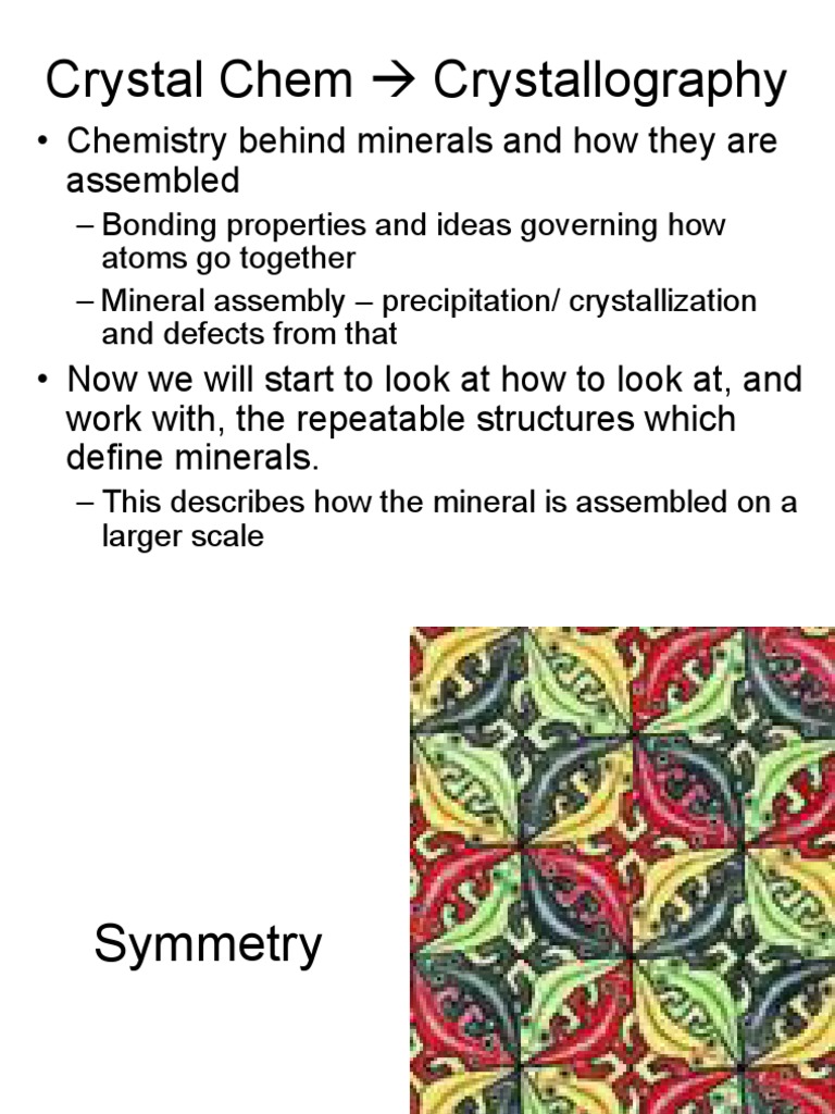 Lecture 8 - Crystal Symmetry | PDF | Crystal | Euclid