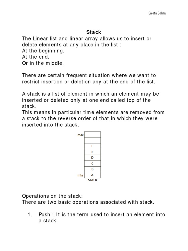 Stack Recursion Quick Sort Word Pdf Subroutine Recursion 5544
