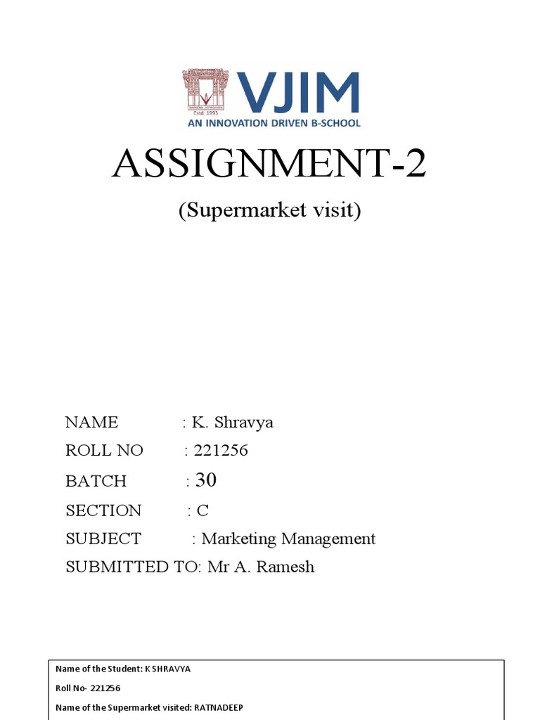 K SHRAVYA MM ASSIGNMENT - Edited | PDF | Peanut Butter | Peanuts