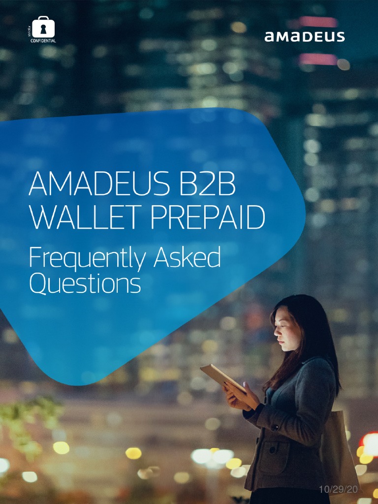 Amadeus B2B Wallet Prepaid FAQ | PDF | Debit Card | Master Card