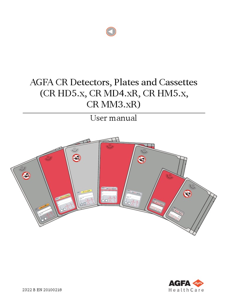 2322 B EN UM AGFA CR Detectors Plates and Cassettes | PDF | Radiography ...