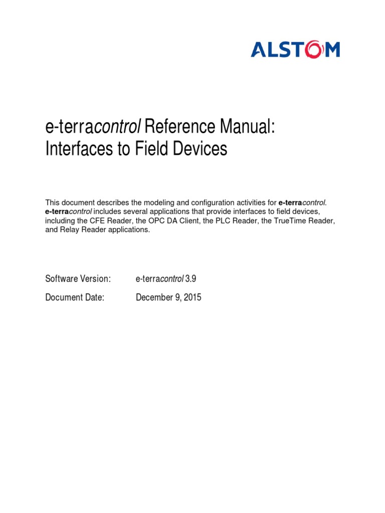 E-Terracontrol 3.9 Reference Manual - Interfaces To Field Devices | PDF ...
