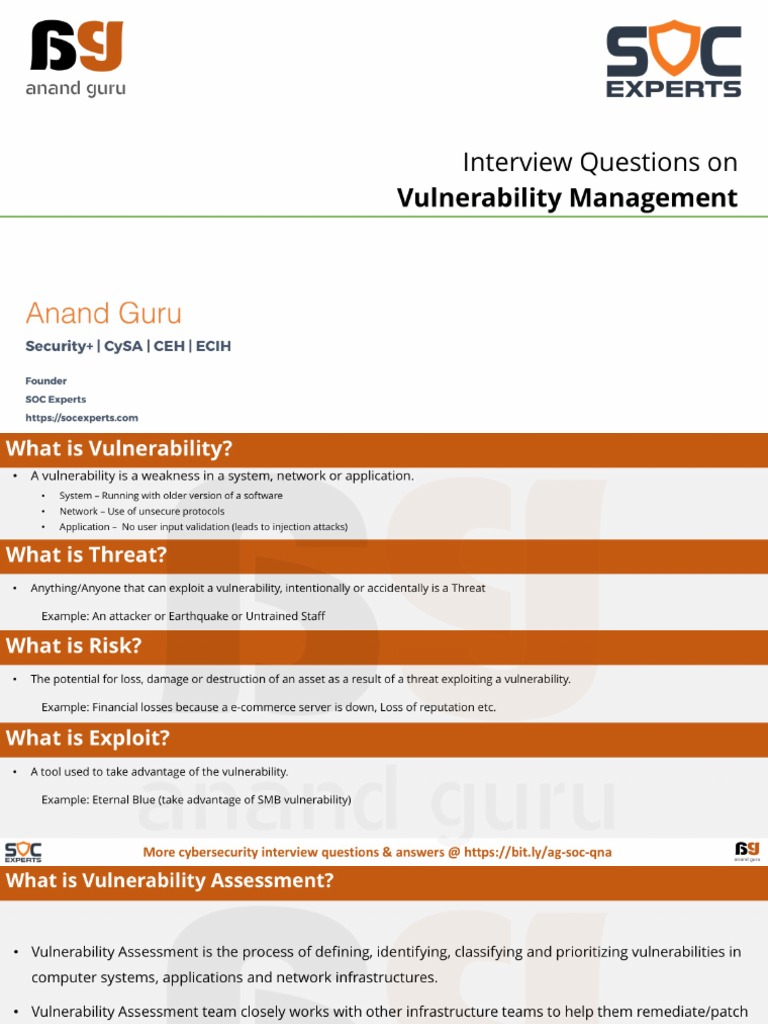 Vulnerability Assessment | PDF