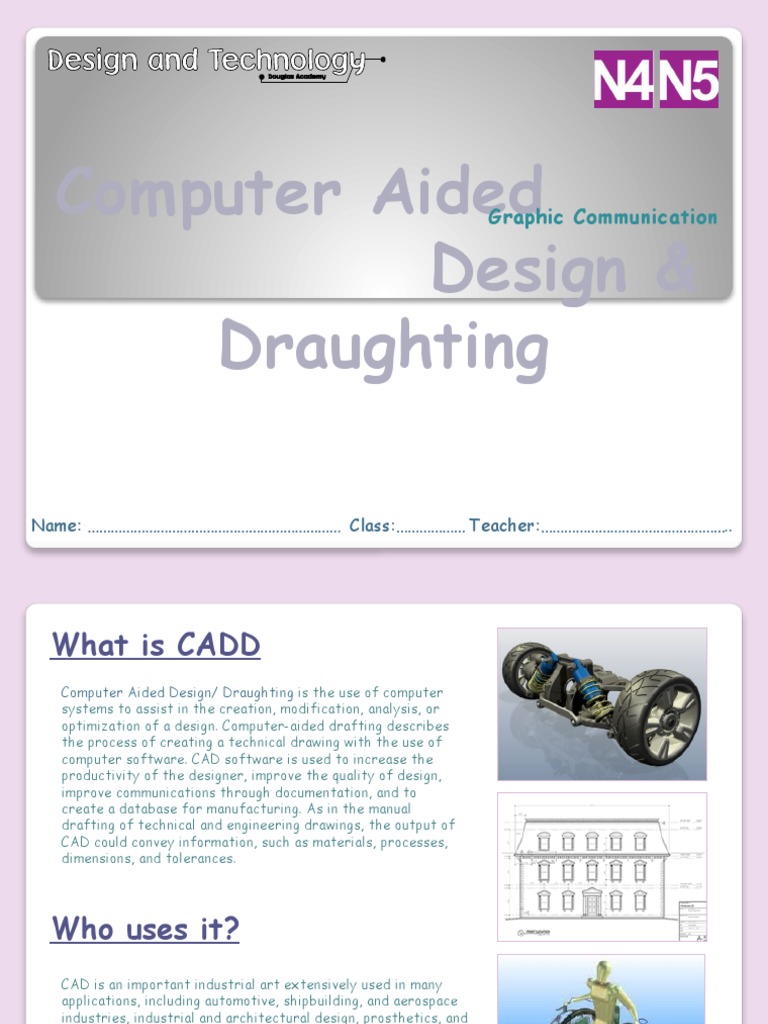 Computer Aided Design & Draughting: Graphic Communication | PDF | Computer Aided Design | Simulation