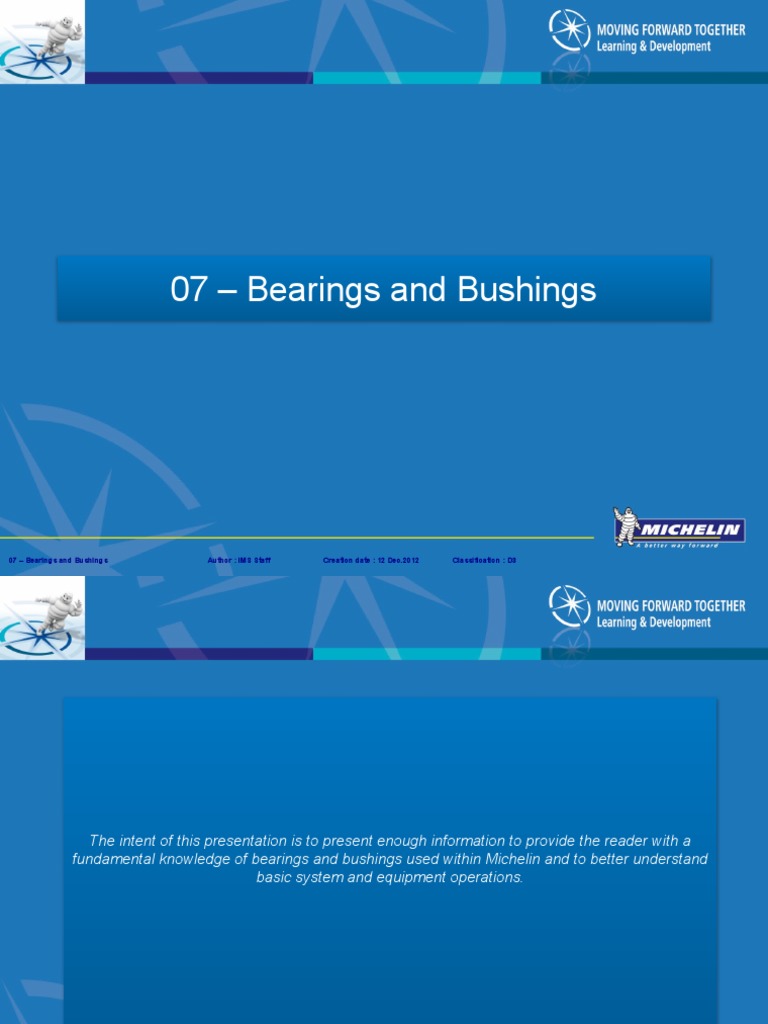 07 - Bearings and Bushings | PDF | Bearing (Mechanical) | Engineering ...