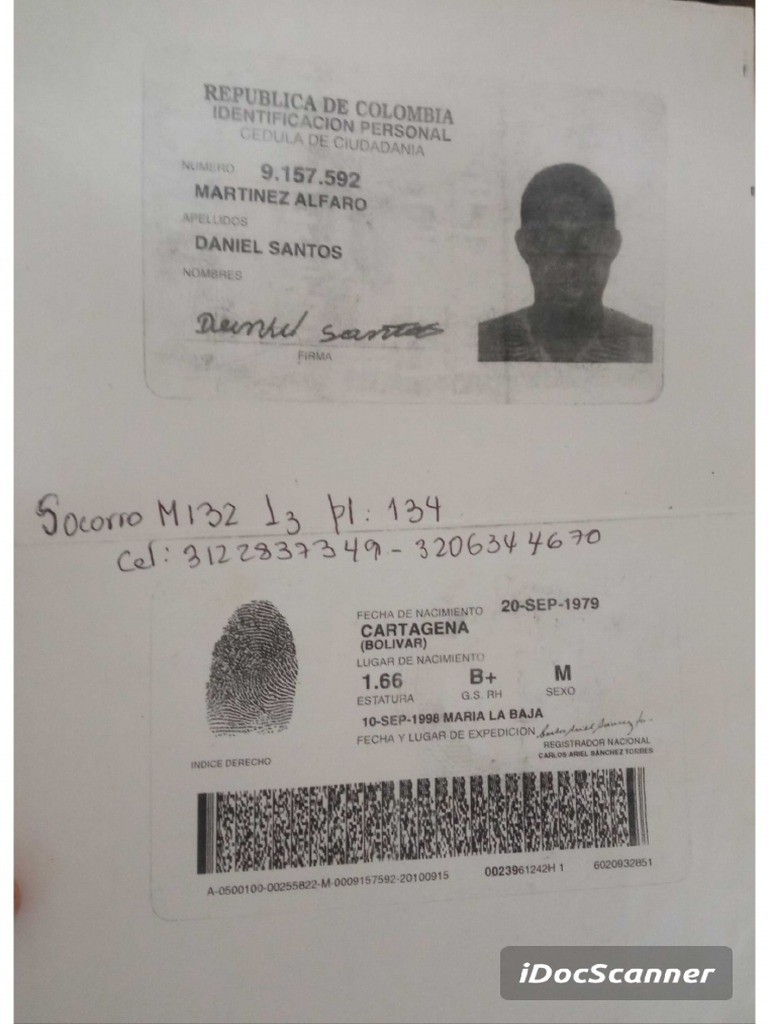 Cédula Daniel | PDF