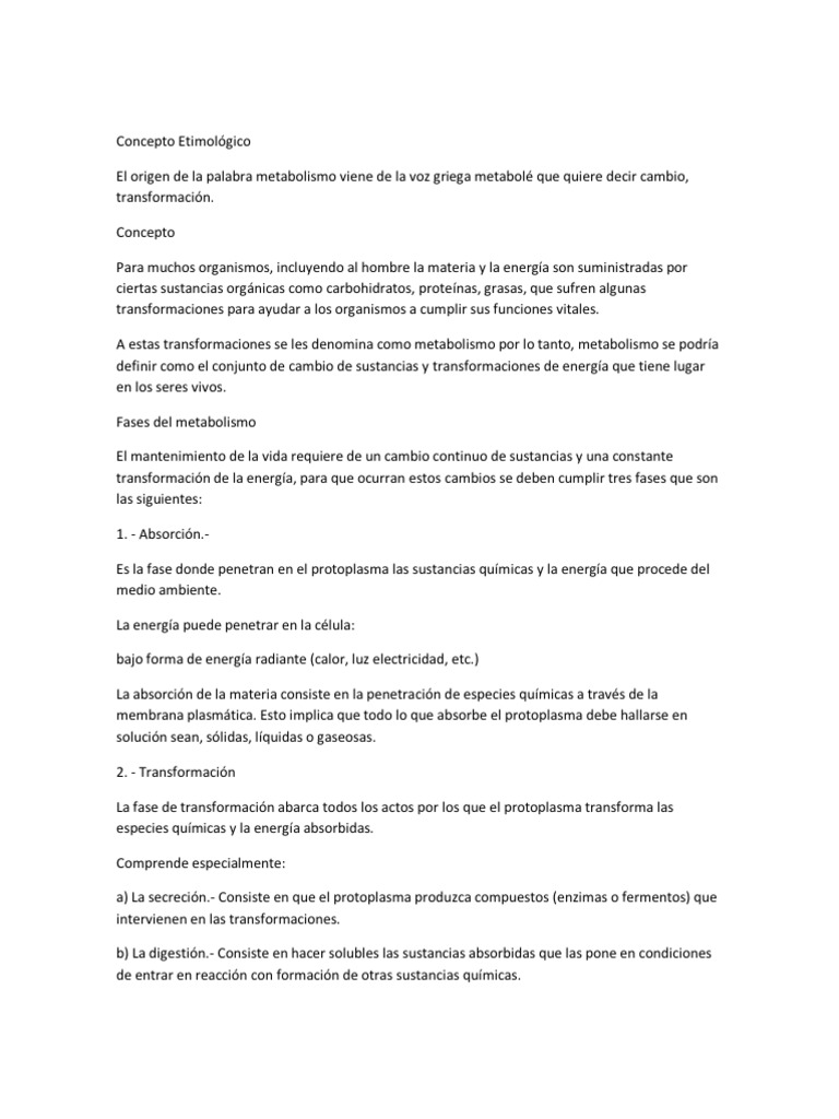 Concepto Etimológico | PDF | Salud y bienestar | Ciencia y matemáticas