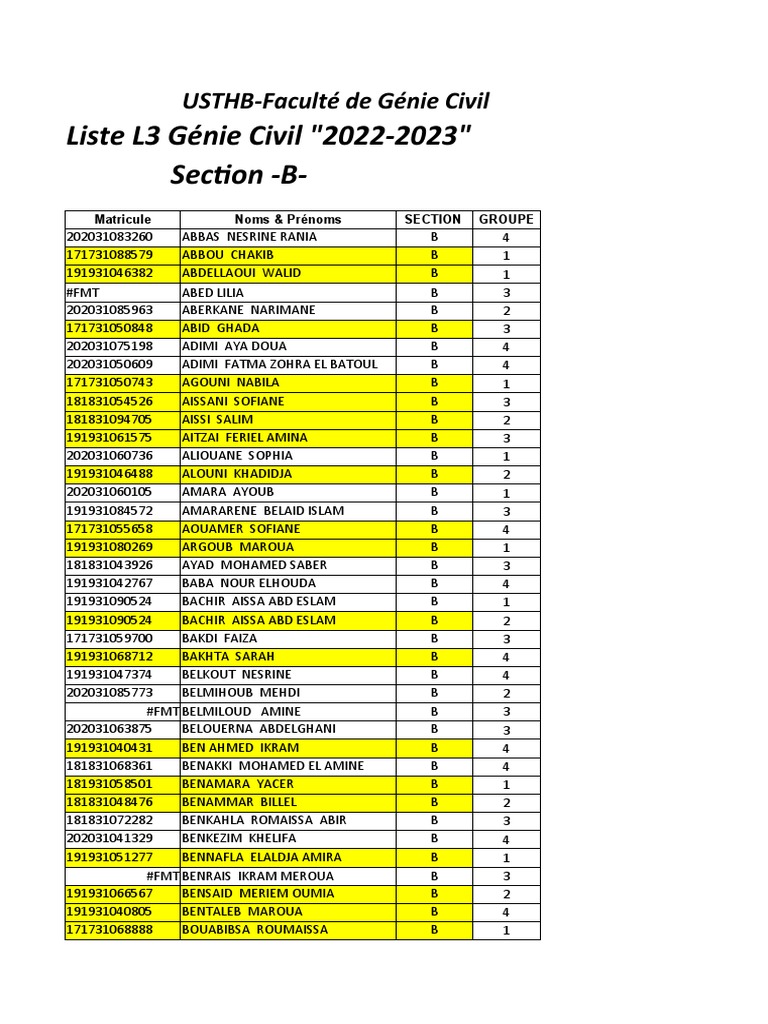 Liste L3 GC BS12022 2023 VERSION FINALE 26 11 22 2 | PDF