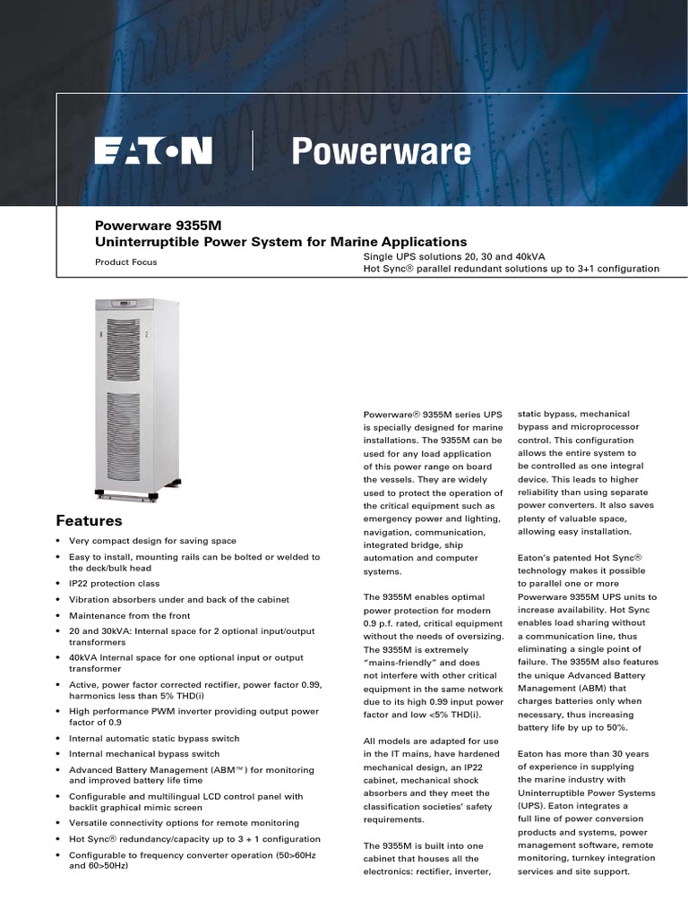 9355 Marine - FXA (EMEA) | PDF | Power Inverter | Electrical Engineering