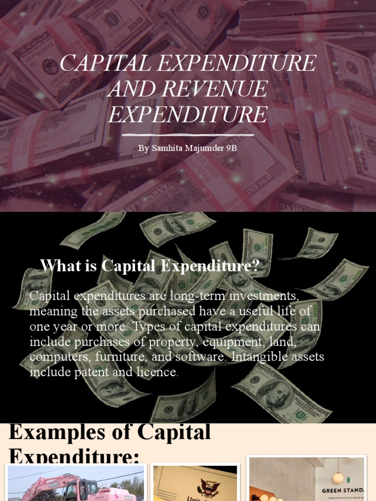 Capital Expenditure and Revenue Expenditure | PDF | Expense | Capital ...