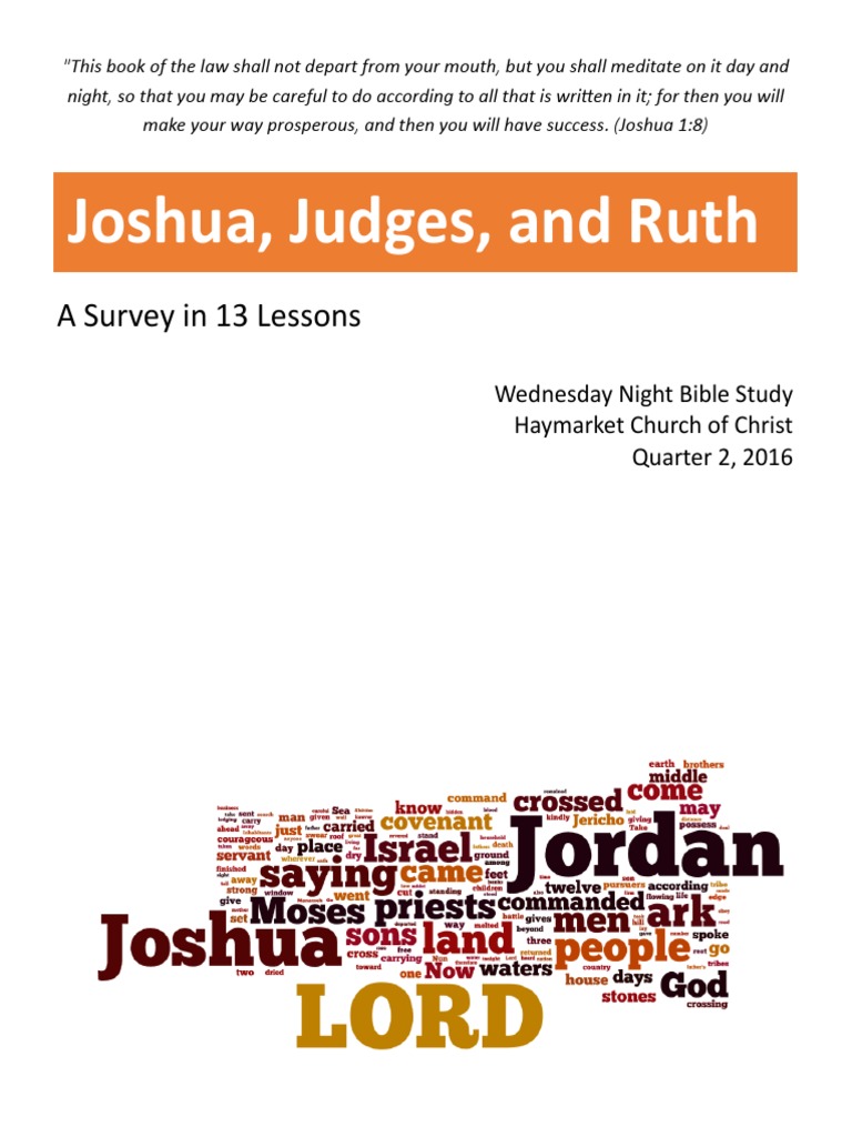 Joshua Judges Ruth in 13 Lessons | PDF | Book Of Judges | Book Of Numbers