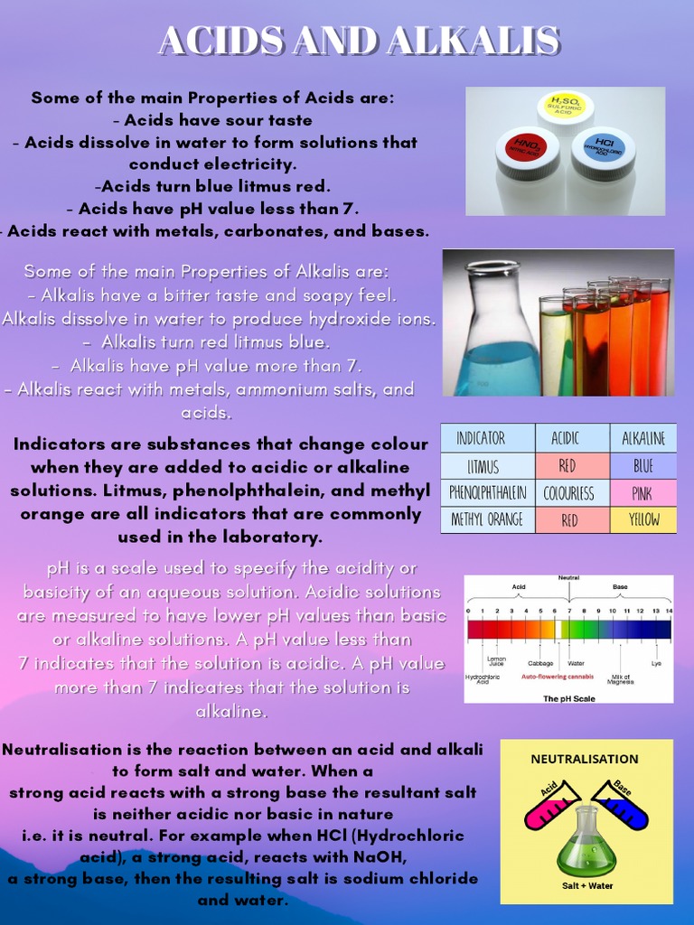 Acids and Alkalis | PDF | Acid | Ph