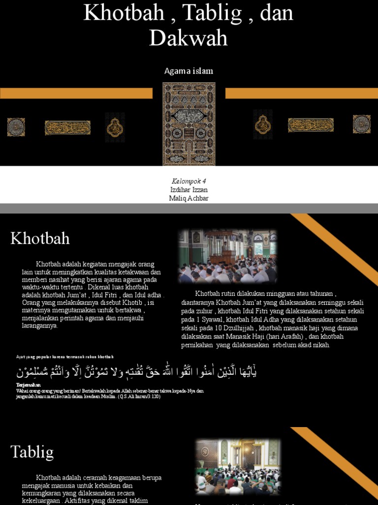 Khotbah, Tablig, Dan Dakwah For | PDF