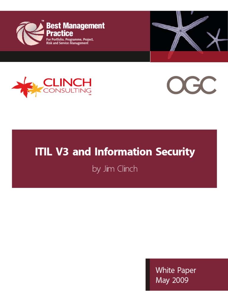 ITILV3 and Information Security White Paper May09 | PDF