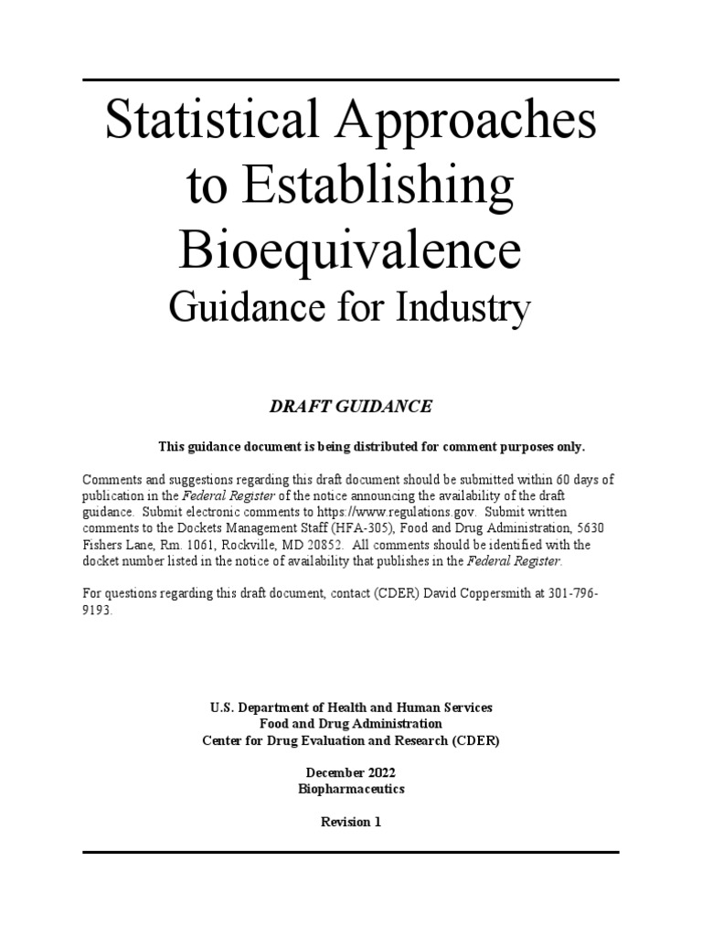 Fda On Statistical Approaches | PDF | Statistics | Statistical Significance