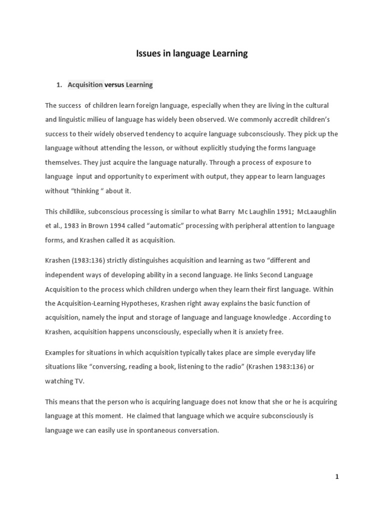 Issues in Language Learning New | PDF | Motivational | Motivation