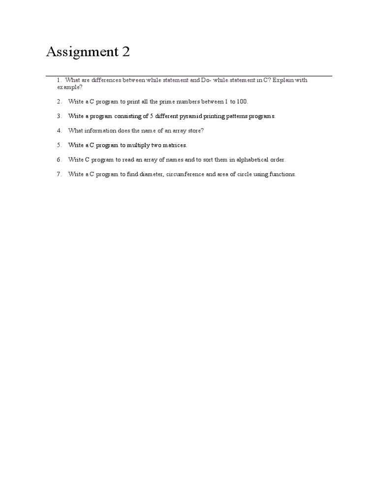 Assignment 2 | PDF