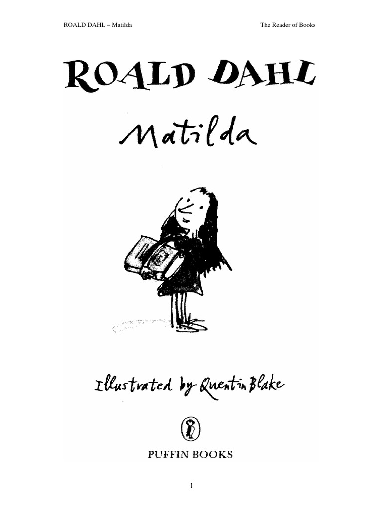Matilda - Roald Dahl (Original) | PDF | English Language Books | Crime Books